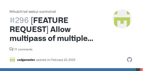 [feature Request] Allow Multipass Of Multiple Control Net Images In Sequence Batches · Issue