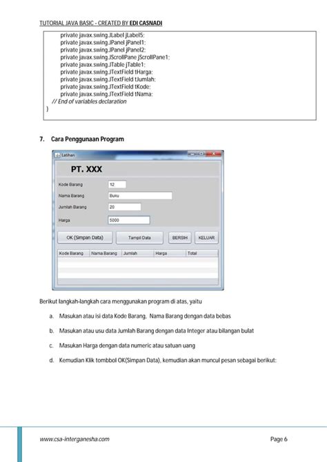 Tampil Data Di Tabel Dg Java And Netbeans Pdf