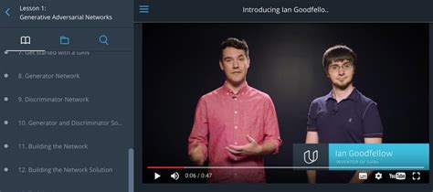 udacity 에서 deep learning foundation 강좌에 gan 강사는 goodfellow 네요 r aikorea