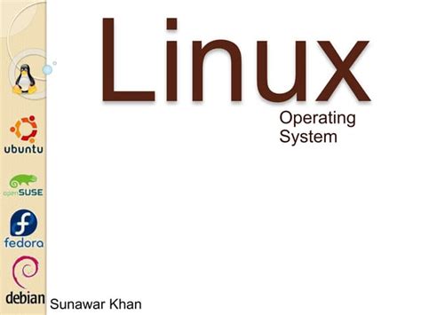 Linux Pptx Operating Systems Computer Software And Applications