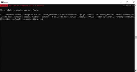 Vuejs Error This Relative Module Was Not Found The Coding Couple