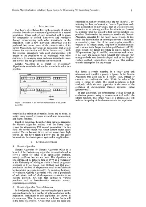 Genetic Algorithm Method With Fuzzy Logic System For Determining Pid Controlling Parameters