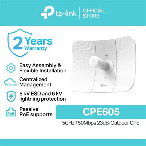 Tp Link Cpe605 P2p Cpe Outdoor Wi Fi Outdoor Access Point Shopee Philippines