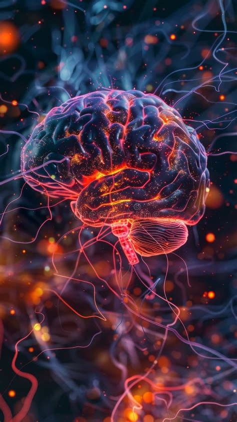 Neural Network Brain Concept Digital Mind Synapses Stock Image Image Of Brainstorming