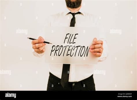 Conceptual Display File ProtectionPreventing Accidental Erasing Of Data Using Storage Medium