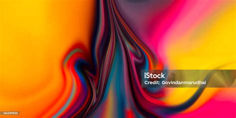 현대 다채로운 흐름 포스터입니다 물결 액체 모양의 색상 배경입니다 0명에 대한 스톡 벡터 아트 및 기타 이미지 0명 3차원 형태 개념 Istock