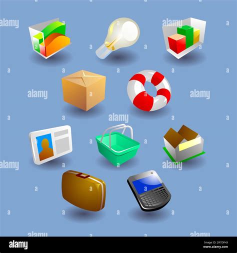 A Set Of Ten E Commerce Icons For Web Site User Interface Stock Vector Image And Art Alamy