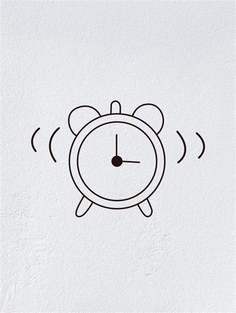 闹钟简笔画可爱立体（高清13张） 简笔画图片大全