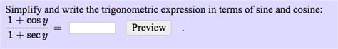 Solved Simplify — Sec T Cos T To A Single Trig