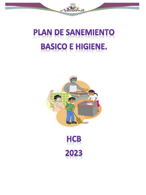 Plan De Saneamiento Basico Hcb 2023 Asoamit Pdf Residuos Agua