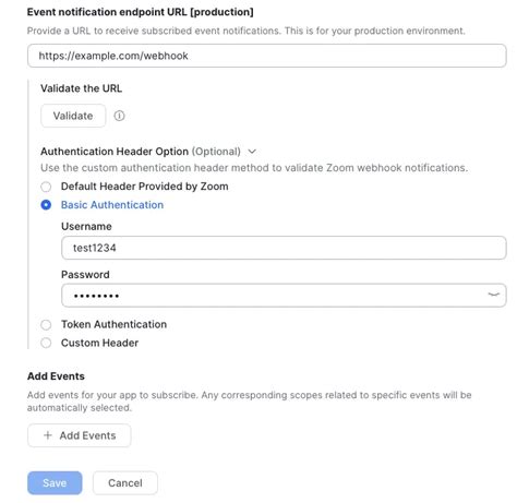 Validate Webhook Using Own Header In Server To Server Oauth Api And