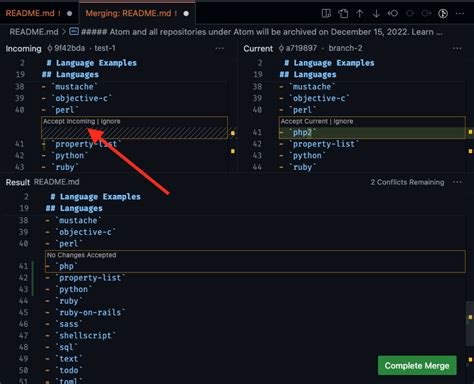 Contrast Issue With Checkbox In Merge Editor Issue 323 Primer Github Vscode Theme GitHub