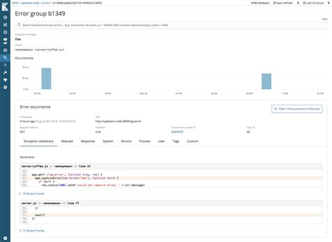 Apm Link To Transaction From Error Detail Page · Issue 21919 · Elastickibana · Github