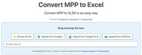 Converter Mpp Para Excel Online Grátis Conversor Mpp Para Xlsx