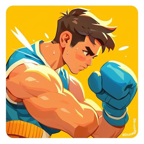 Hispanic Man In His 20s Taking A Boxing Class Premium Ai Generated Vector