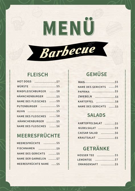 메뉴 포스터 템플릿 Psd 다운로드 디자인 자료 다운로드