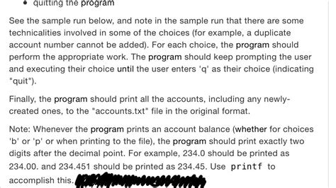 Solved A Simple Bank Program Write A Bank Program The Bank