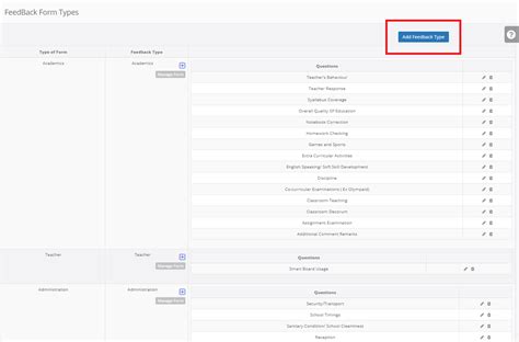 How To Add Feedback Form Types Babe Management Software Babe Management System