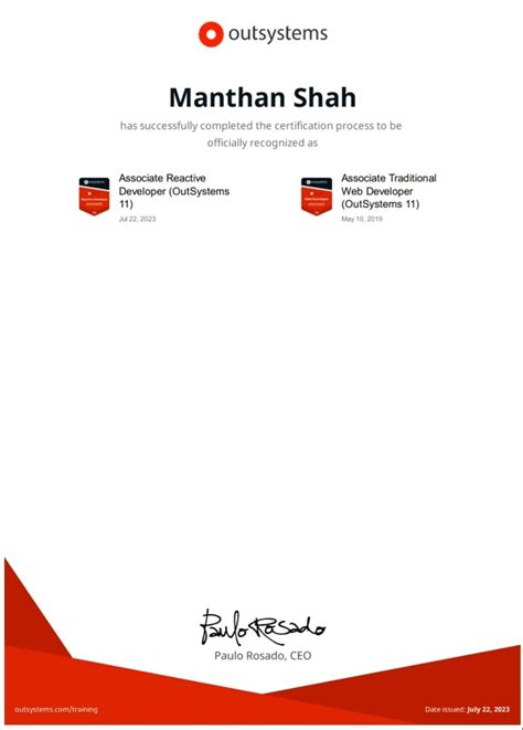 manthan s on linkedin achieved associate reactive developer