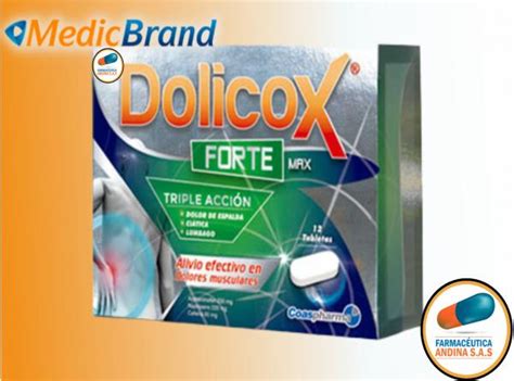 Acetaminofennaproxenocafeina Caja X 12 Tabletas Dolicox Forte Max