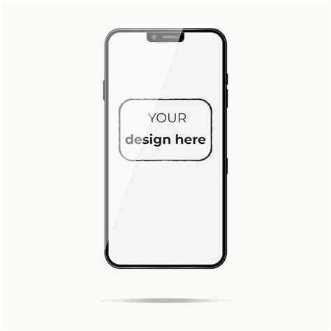 색 배경에 있는 스마트폰 터 모 프리미엄 벡터