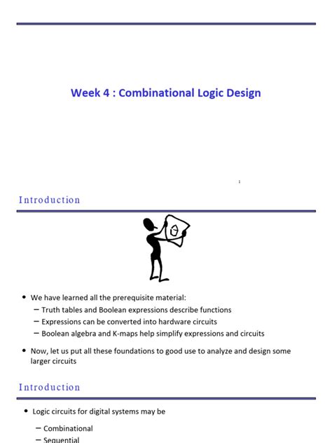 Week 4 Combinational Logic Design Pdf