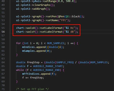 在qt中，利用charts库绘制fft图形 Qt Chart绘制频谱 Csdn博客
