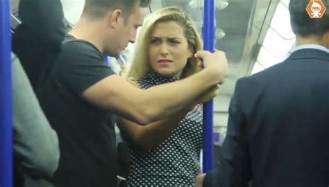 Onlookers React To A Woman Groped On Tube In Social Experiment Life