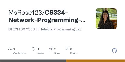 Github Msrose123cs334 Network Programming Lab Btech S6 Cs334