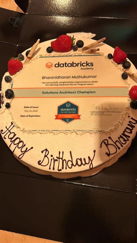 bharanidharan muthukumar on linkedin friendsforlife databricks
