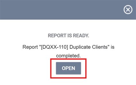 Duplicate Client Report Procedure Cohmis