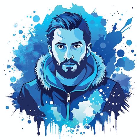 Premium Vector Blue Cold Gray Watercolour Grunge Texture In Vintage Style Light Background