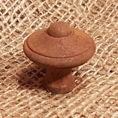 Victorian Round Raised Rusted Drawer Knob Spearhead And Company