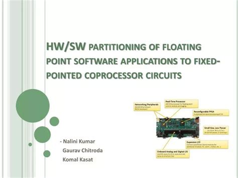 Ppt Hwsw Partitioning Of Floating Point Software Applications To Fixed Pointed Coprocessor