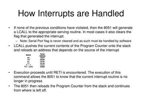 Ppt Interrupts On The Intel 8051 Powerpoint Presentation Free