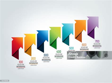 Timelinepfeilschema Infografik Stock Vektor Art Und Mehr Bilder Von