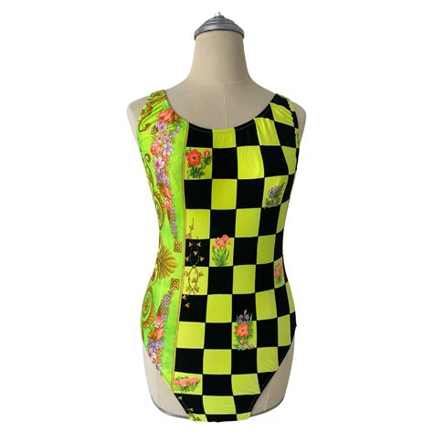 Gianne Versace Vintage 90s Swimsuit Bodysuit Ss 1996 Collectors Item
