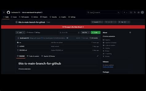 This is the Main Branch for GitHub สำหรบ Google Chrome สวนขยาย