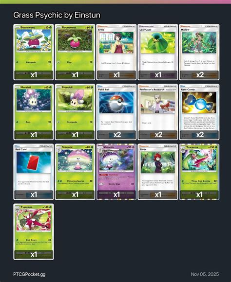 Grass Psychic By Einstun Pokémon Tcg Pocket Grass Psychic By Einstun Pokémon Tcg Pocket