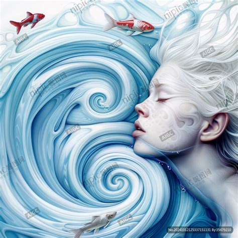 Ai创作图美人鱼立体画 蓝色空间美人鱼 手绘美人鱼海报设计 美人鱼之吻 人鱼插画 玄幻立体画 人鱼公主插画 美人鱼素材 水瓶星座插画 水瓶座海报 梦幻立体画 立体效果画 美人鱼背景墙 幻想装饰