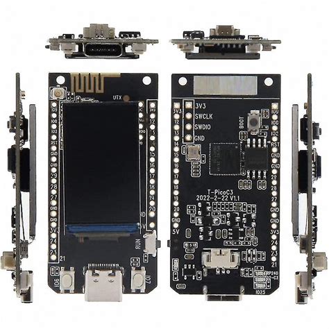 For Lilygo T Picoc3 Development Board Dual Mcu Rp2040 Esp32 C3 Wifi Bt4