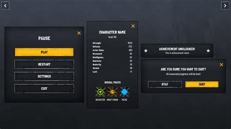 Grunge Military Horror Dark Gui Ui Kit Commonui Psdai Source