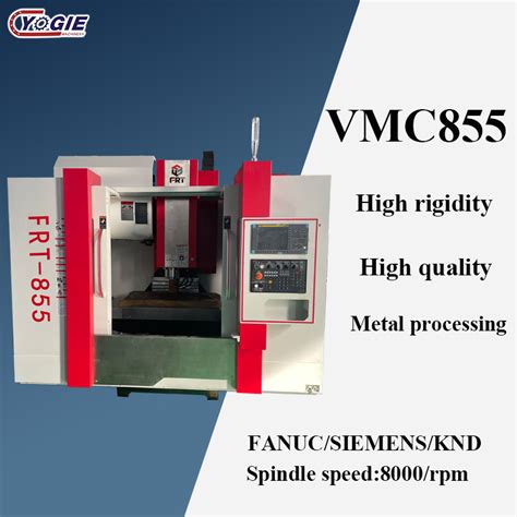 Fanuc Controller Vmc855 8000rpm 3 Axis Machinery Metal Milling Cnc Vertical Machining Centre