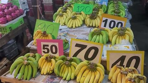 구아바 코코넛 망고 용과 두리안 바나나 파인애플 망고스틱 패션후르츠 롱간 파파야 태국 치앙마이 열대과일 도매시장을 여행하는 인탑펭귄 아열대과일