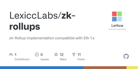 GitHub LexiccLabs Zk Rollups Zk Rollup Implementation Compatible With Eth X