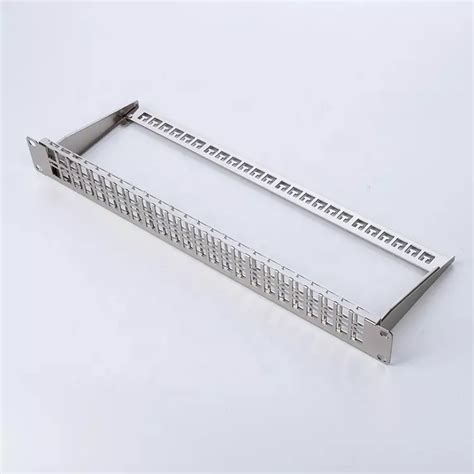 Shielded High Density Patch Panel 1U 48 Port Blank Patch Panel Easy Link Easy To Connect The