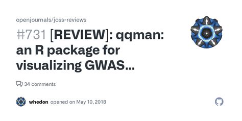 Review Qqman An R Package For Visualizing Gwas Results Using Q Q And Manhattan Plots · Issue