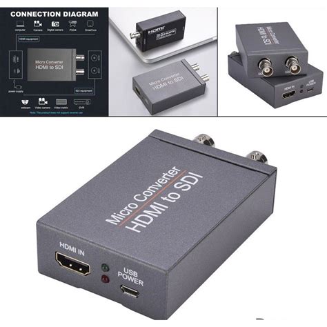 Jual HDMI To SDI Converter FULL HD HDMI To SDI Adapter 2 SDI Output Audio Embedder Support 2 970