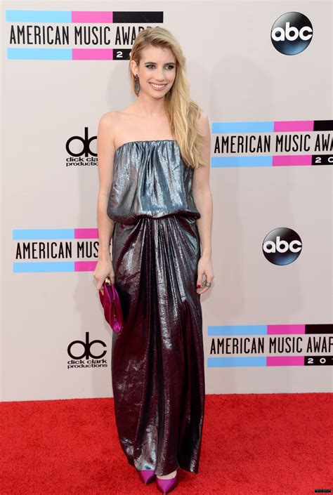 Emma Roberts On Red Carpet American Music Awards In Los Angeles Celebmafia