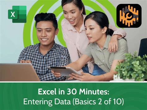 Excel In 30 Minutes Entering Data Basics 2 Of 10 Toit Training